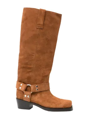 Paris Texas Roxy 50mm Suede Boots - Brown