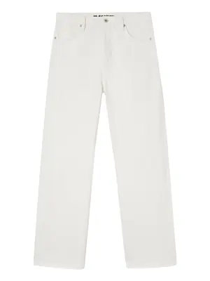 JIL SANDER Mid-rise Straight-leg Jeans - White