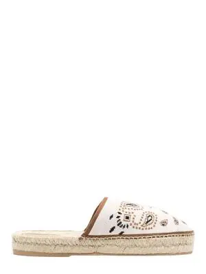 Alanui Alanui Bandana-Jacquard Espadrilles Neutrals
