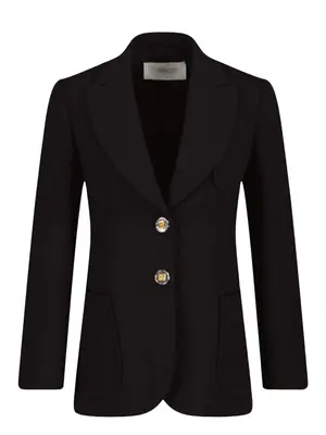 Giambattista Valli Embossed-button Single-breasted Blazer - Black