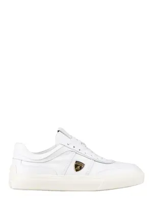 TOD'S Automobili Lamborghini Panelled Leather Sneakers - White