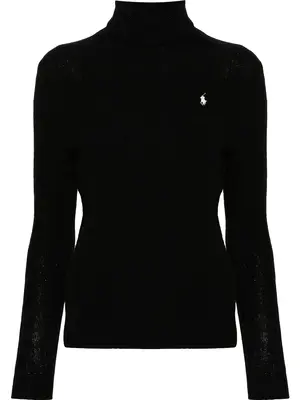 Polo Ralph Lauren Polo Pony-embroidered Jumper - Black