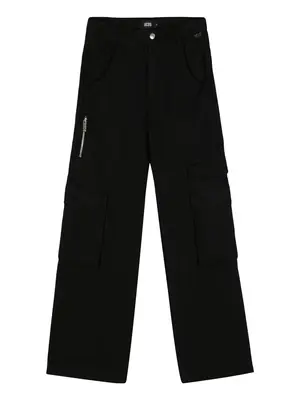 Gcds Ultracargo Wide-leg Trousers - Black
