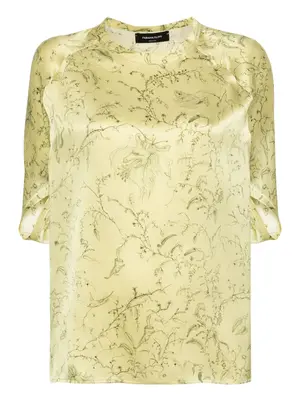 Fabiana Filippi Graphic-print Blouse - Green