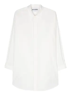 Sunnei Logo-tag Poplin Shirt - White