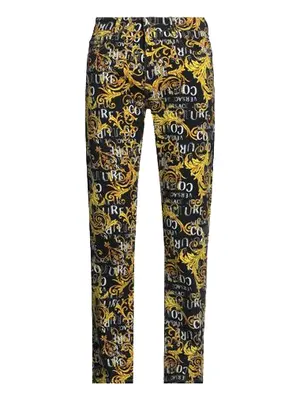 Versace Straight Leg Cotton-Blend Pants Black