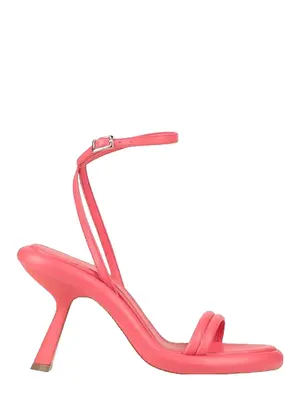 VIC MATIE Leather Sandals - Red