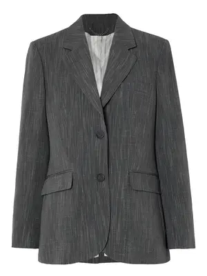 GOLDEN GOOSE Wool-blend Blazer - Gray
