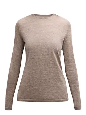 Neiman Marcus Neiman Marcus Cashmere Collection Crewneck Top Cafe