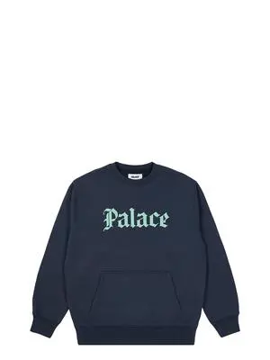 PALACE Ye Olde Crewneck Sweatshirt - Blue