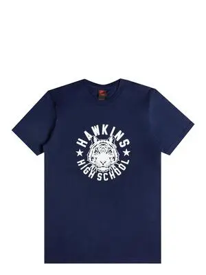 Nike X Stranger Things Hawkins High Tee 'college Navy/sail - Blue