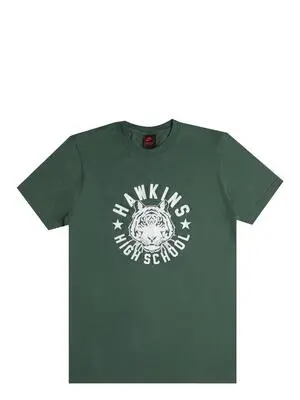 Nike X Stranger Things Hawkins High Tee 'fir/sail - Green