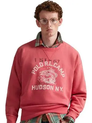 Ralph Lauren Vintage Fit Fleece Graphic Sweatshirt - Nantucket Red