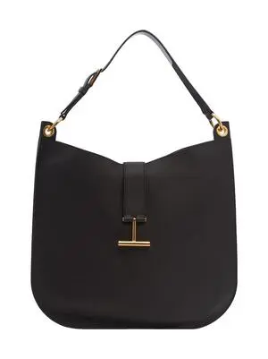 TOM FORD TOM FORD Large Tara Leather Hobo Bag Espresso
