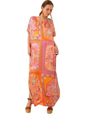 Hale Bob Oversized Caftan Orange