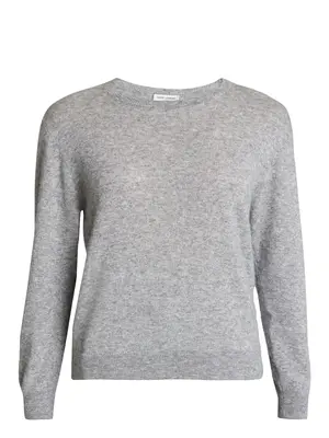 Saint Laurent Cashmere Crew Sweater Ash