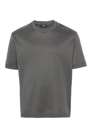 Herno Crew-neck Cotton T-shirt - Grey