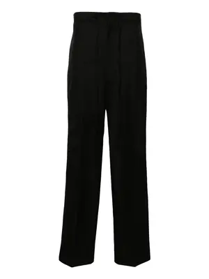 MAISON MARGIELA High-waist Wide-leg Trousers - Black