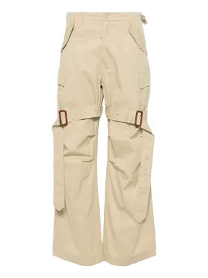 R13 Wide-leg Cargo Trousers - Neutrals