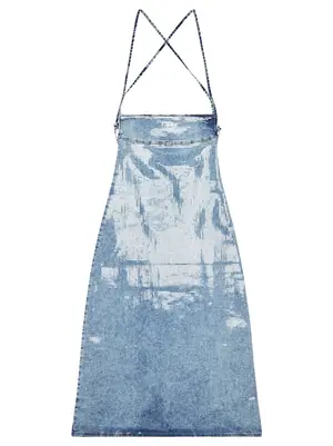 DIESEL De-held Denim Midi Dress - Blue