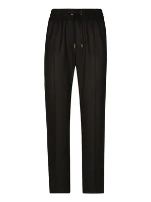 Dolce & Gabbana Tailored Wool Track Pants - Black