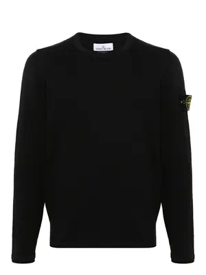 Stone Island Compass Badge Jumper - Black