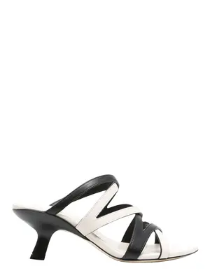 VIC MATIE 60mm Leather Mules - White