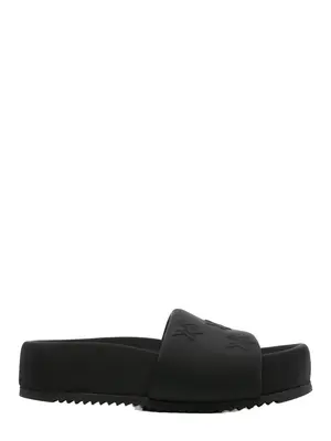 VIC MATIE Logo-embossed Padded Slides - Black