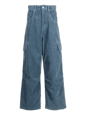 FIVE CM Corduroy Cargo Trousers - Blue