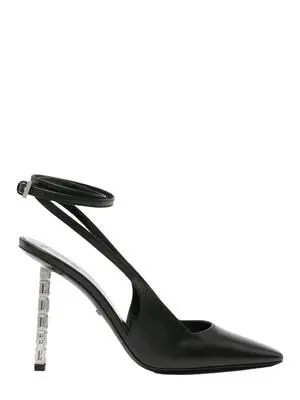 Gcds 120mm Slingback Leather Pumps - Black