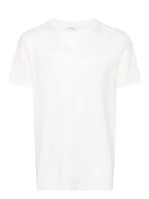 COURREGES Logo-print Cotton T-shirt - White