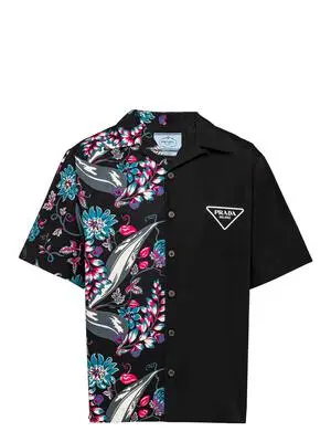 Prada Short-sleeved Cotton Shirt - Black