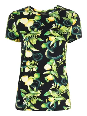 Roberto Cavalli Lemon Print T-shirt - Multicolour