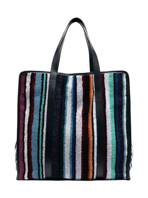 Missoni Striped Terry-cloth Tote Bag - Blue