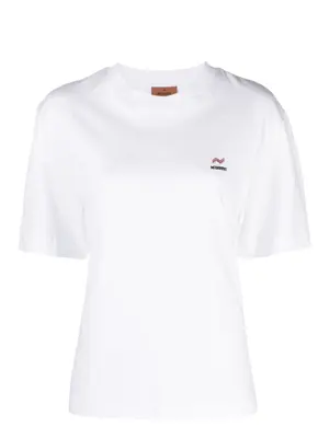 Missoni Logo-embroidered T-shirt - White
