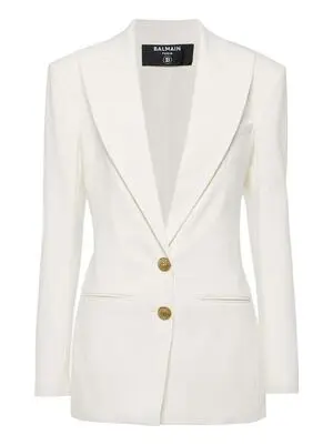 Balmain Single-breasted Blazer - White