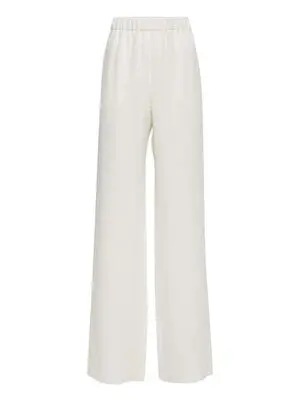 VALENTINO Valentino High-Rise Wide-Leg Silk Pants