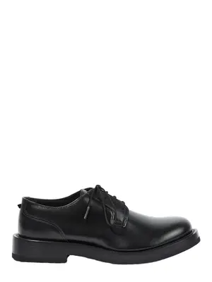 Valentino Garavani Leather Derby Shoes - Black