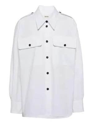 Khaite Missa Cotton Shirt - White