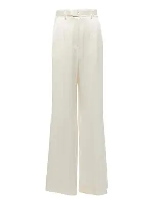 Gabriela Hearst Mabon High-rise Wide-leg Pants - White