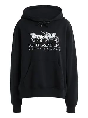 COACH Restored Horse And Carriage Organic Cotton Hoodie - Black