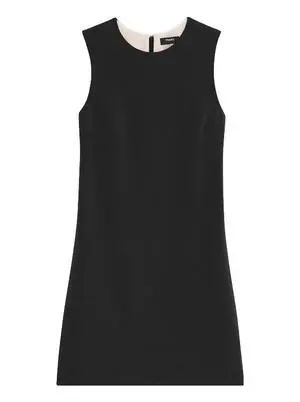 Theory Crepe Shift Minidress - Black