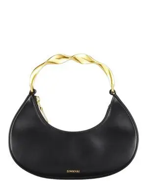 Simkhai Nixi Leather Hobo Bag - Black