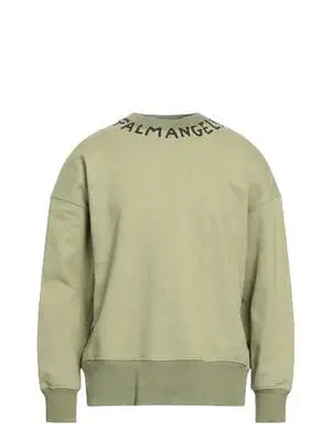 Palm Angels Solid French Terry Crewneck Sweatshirt - Sage Green