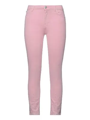 TWINSET Skinny Jeans With Appliqués - Pink