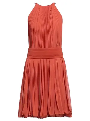 Max Mara Midi Halterneck Dress - Red