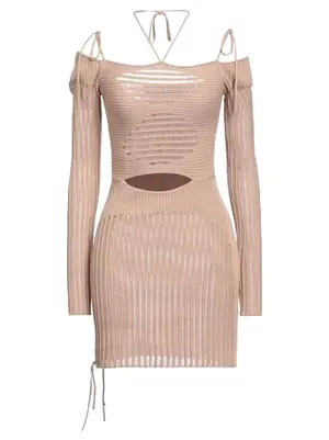 ANDREĀDAMO Mini Dress - Beige