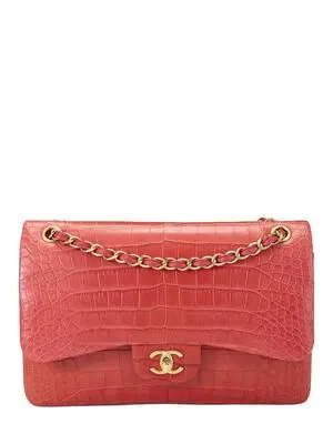Chanel Alligator Half Flap - Red