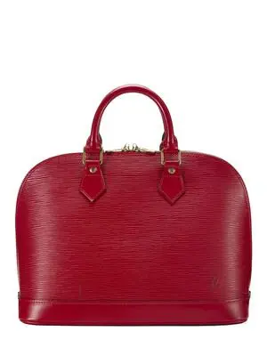 LOUIS VUITTON Epi Alma Top Handle Bag - Red