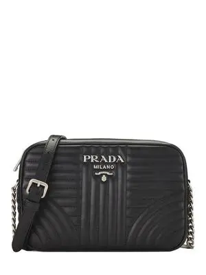 Prada Calfskin Diagramme Camera Bag - Black